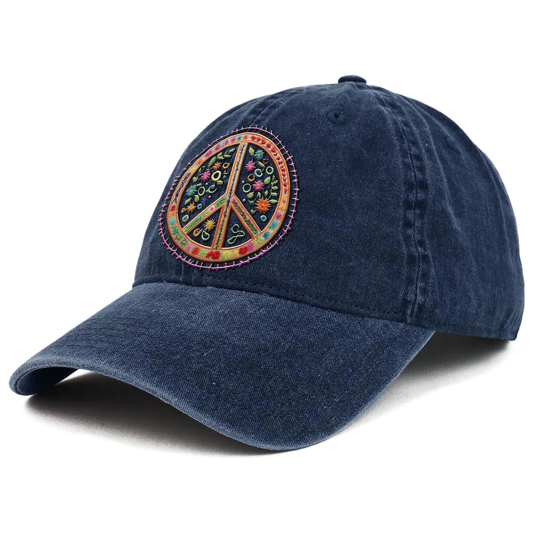 Hippie Embroidered Hat | Hippie Flower Baseball Hat | Hippie ...