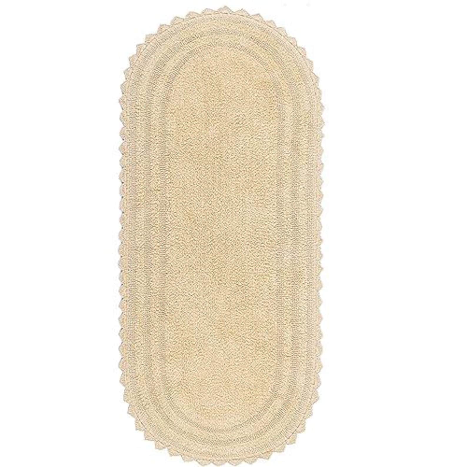Oval Bath Runner 24"x60" Large Handmade Washable Decorative Rug ...