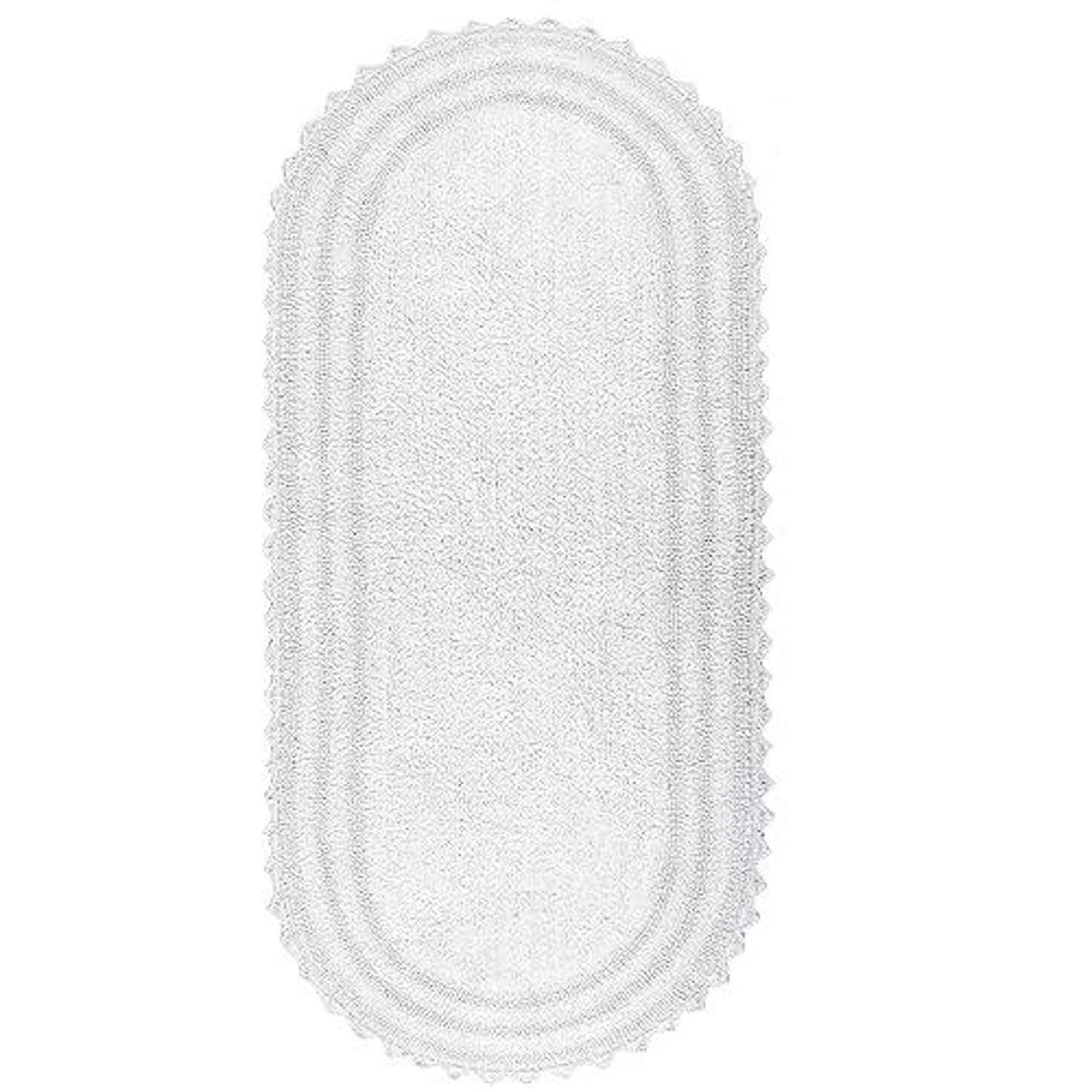 Handmade Oval Bath Runner Rug | Washable Bathroom Floor Mat (24"x60 ...