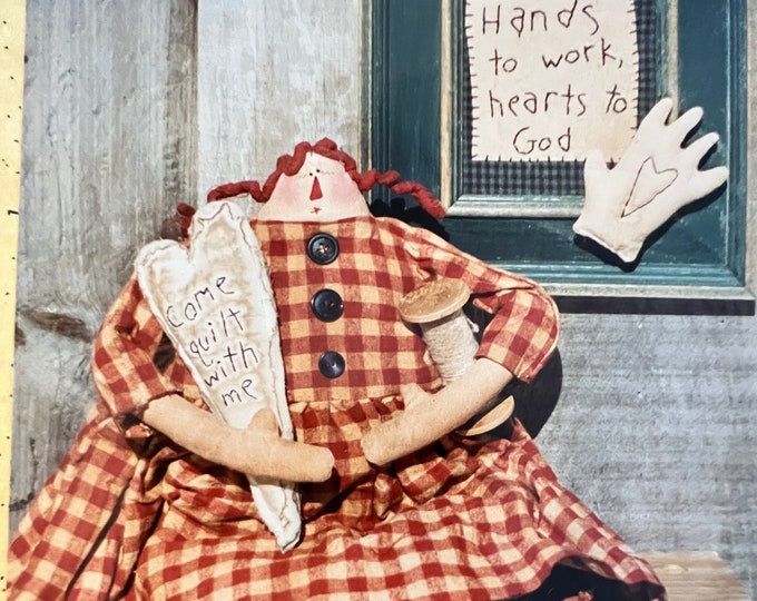 Primitive Turkey Doll Pattern Thanksgiving Doll Door Greeter ...