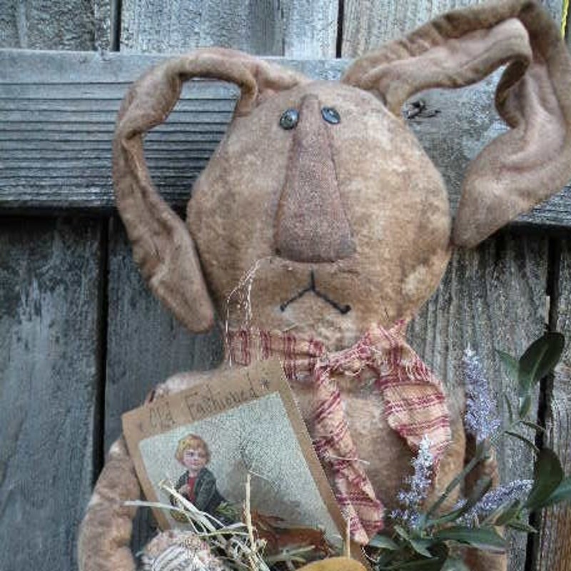 Primitive Rabbit Pattern - Etsy