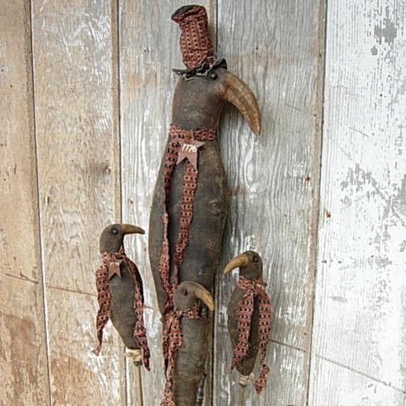 Primitive Crow - Etsy
