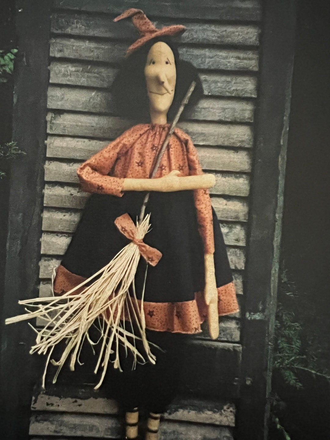 Primitive Witch Doll Pattern Halloween Doll Pattern Witch Cloth Doll ...