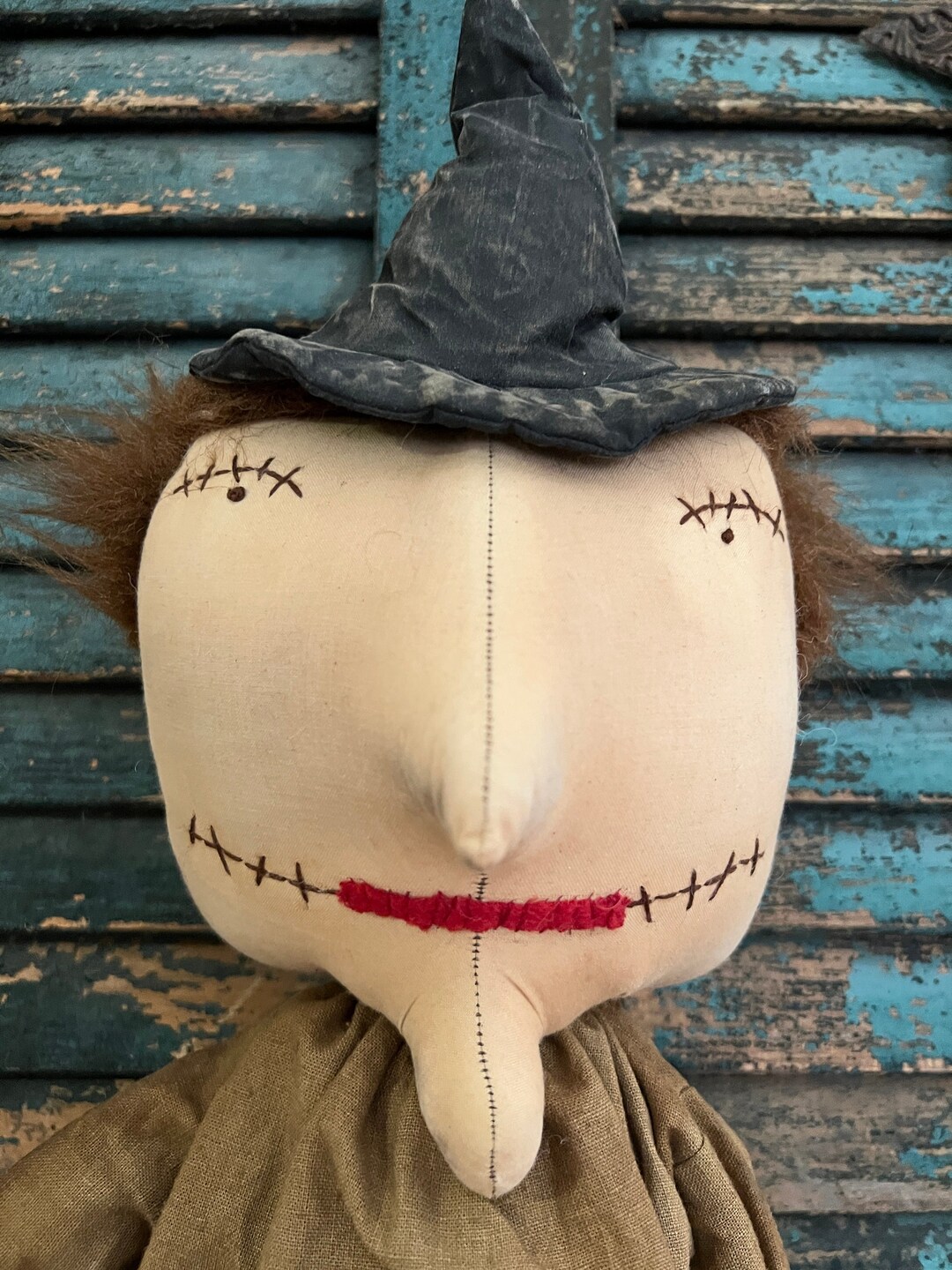 OOAK Primitive Witch Doll Folk Art Witch Doll Original Halloween Witch ...