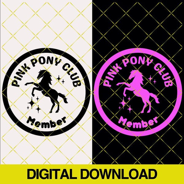 Pink Pony Club Logo - Etsy