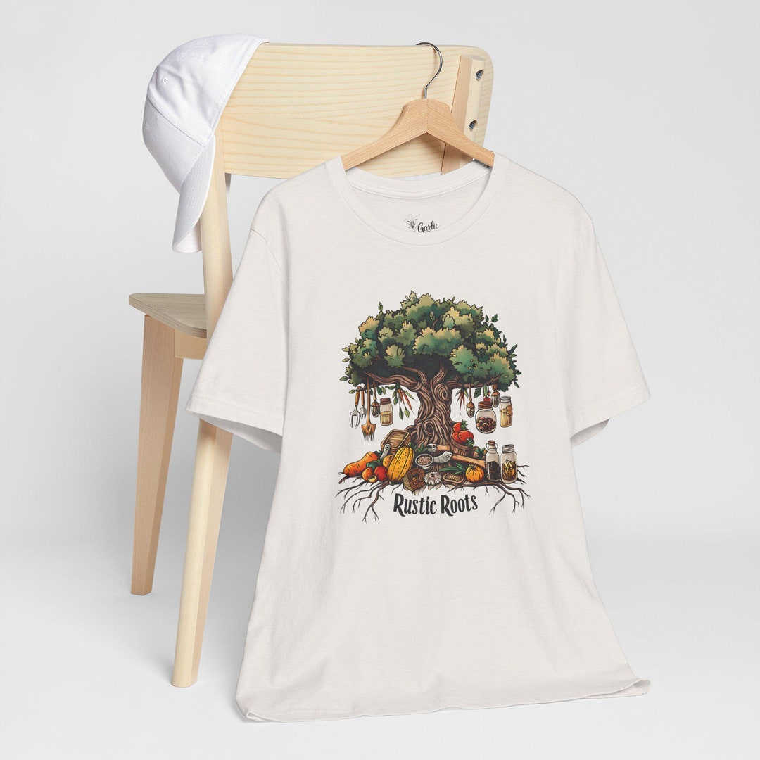 Rustic Roots T-shirt Design for Nature Enthusiasts Tee for Eco ...