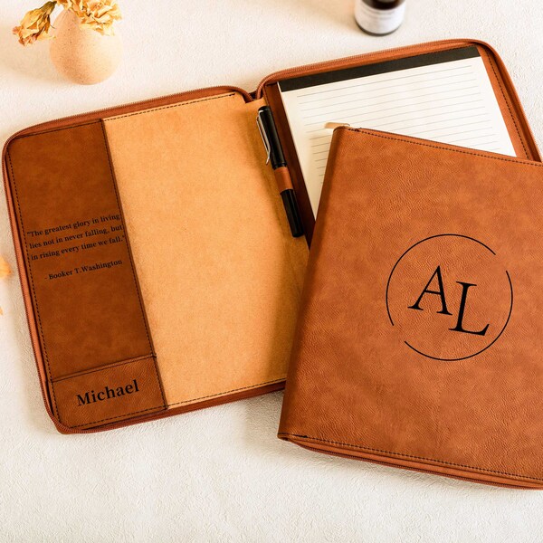 Handmade Leather Notepad Cover - Etsy