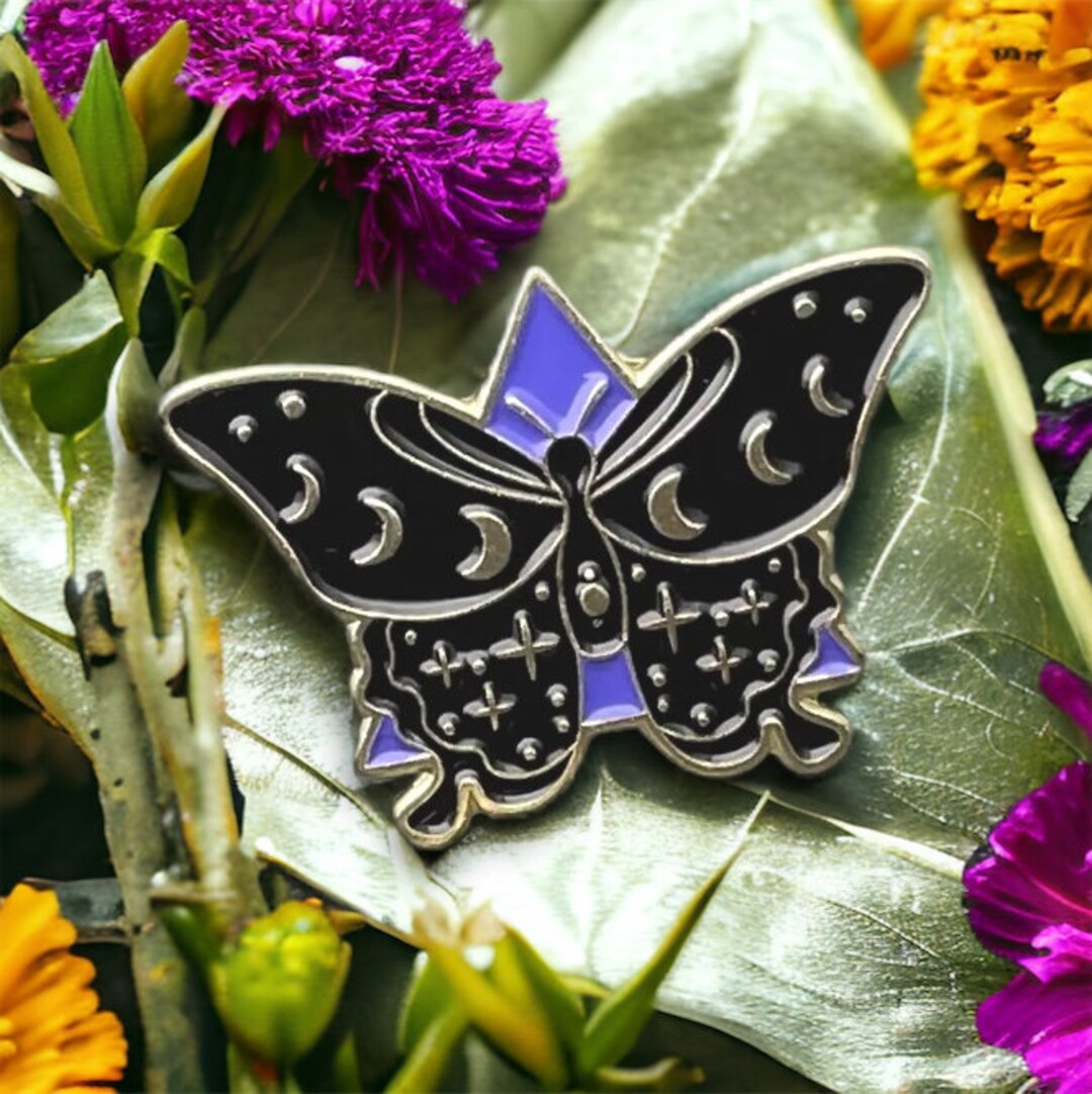 Purple Butterfly Moon Phase - Etsy