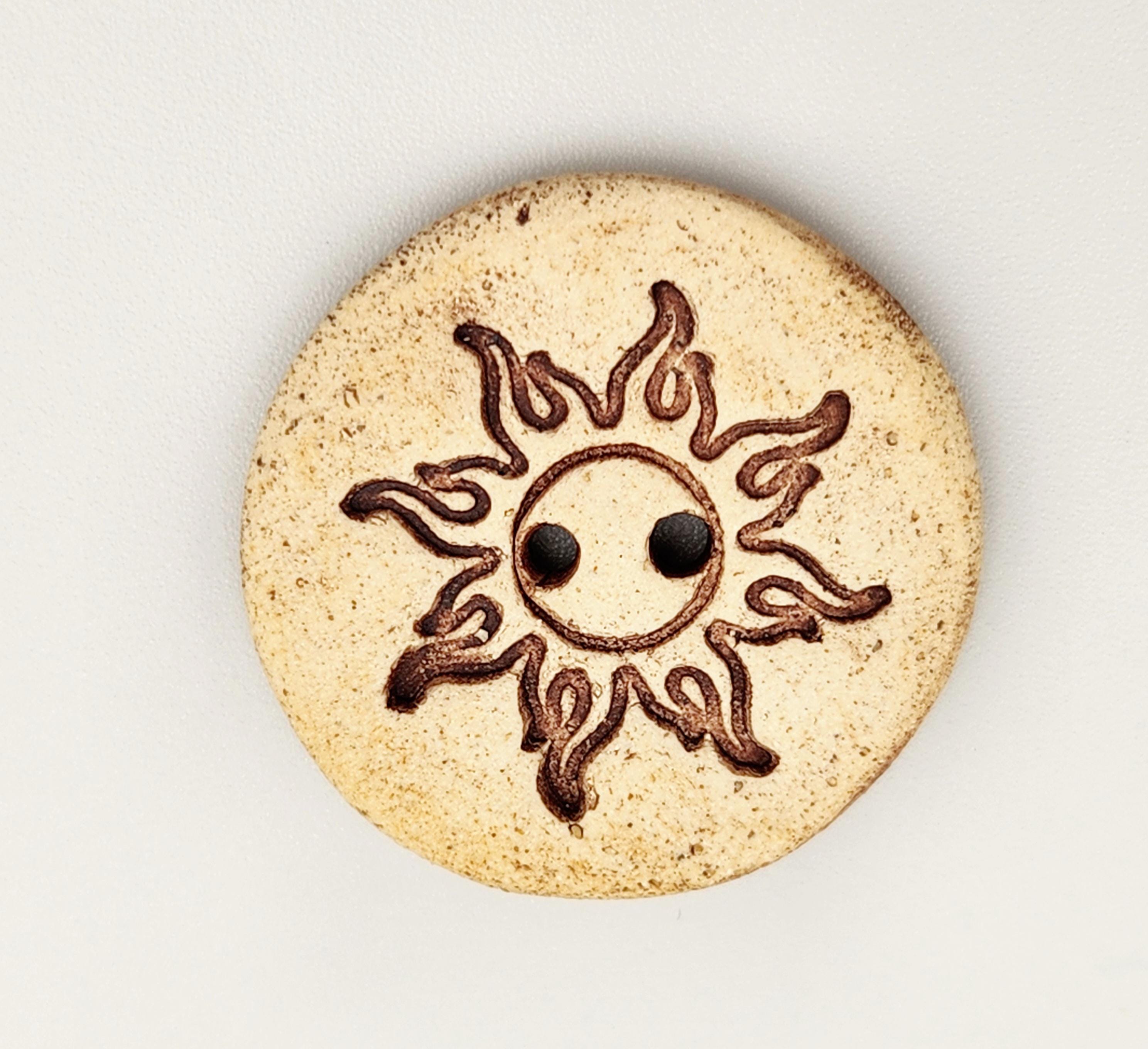 Set of 6 Sun Inspired Buttons for Sewing - Etsy