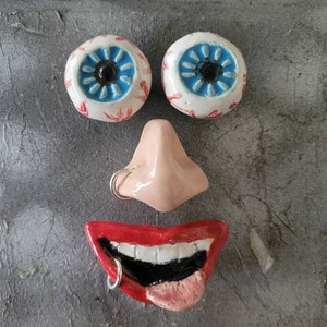 10 Funny Face Fridge Magnets - Etsy