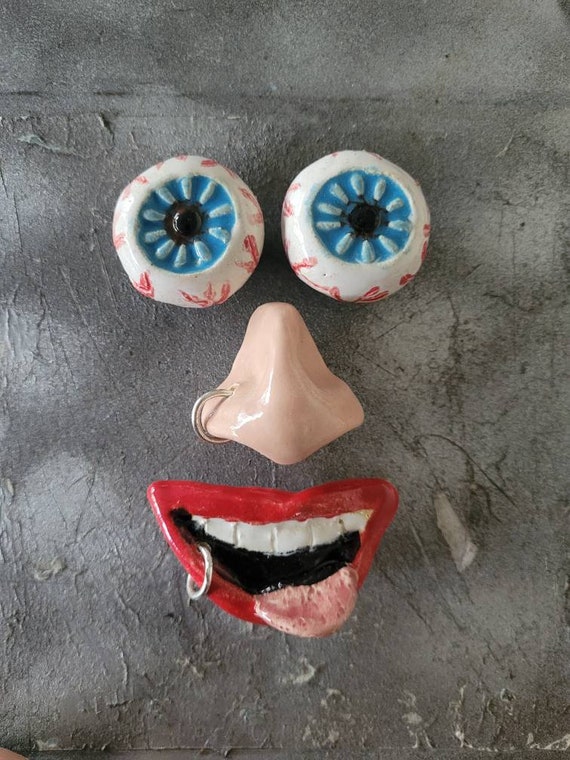 10 Funny Face Fridge Magnets - Etsy