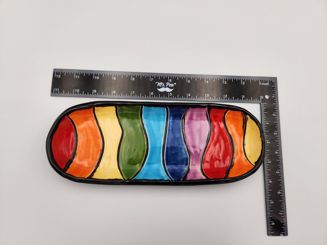 Rainbow Stripes LGBTQ Pride Side Dish Dinnerware - Etsy
