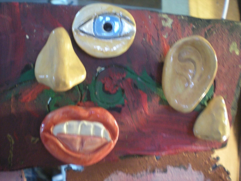10 Funny Face Fridge Magnets - Etsy