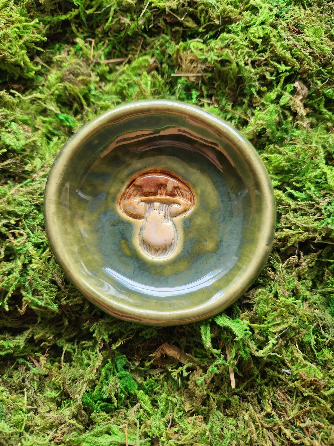 Mushroom Small Side Dish Small Shallow Bowl Ring Dish Ceramic ...