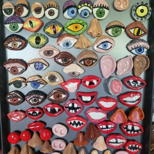 10 Funny Face Fridge Magnets - Etsy