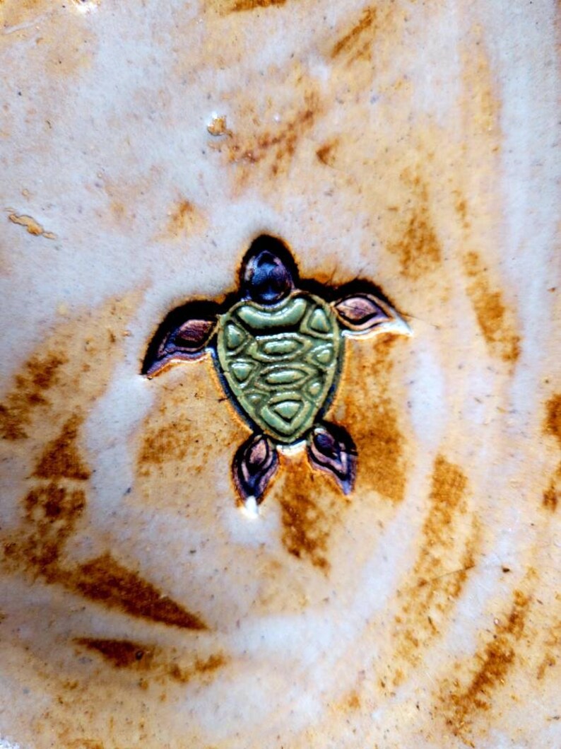 Sea Turtle Oval Ceramic Dinner Plate - Etsy