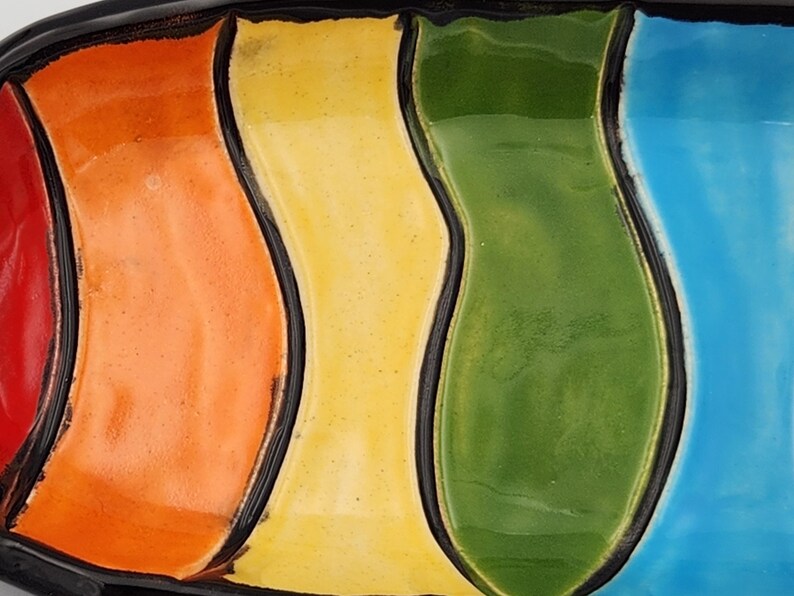 Rainbow Stripes LGBTQ Pride Side Dish Dinnerware - Etsy