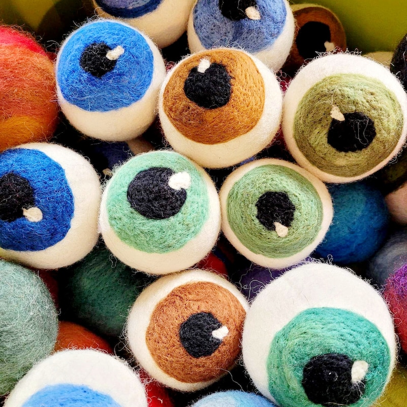 Needle Felted Balls - Etsy