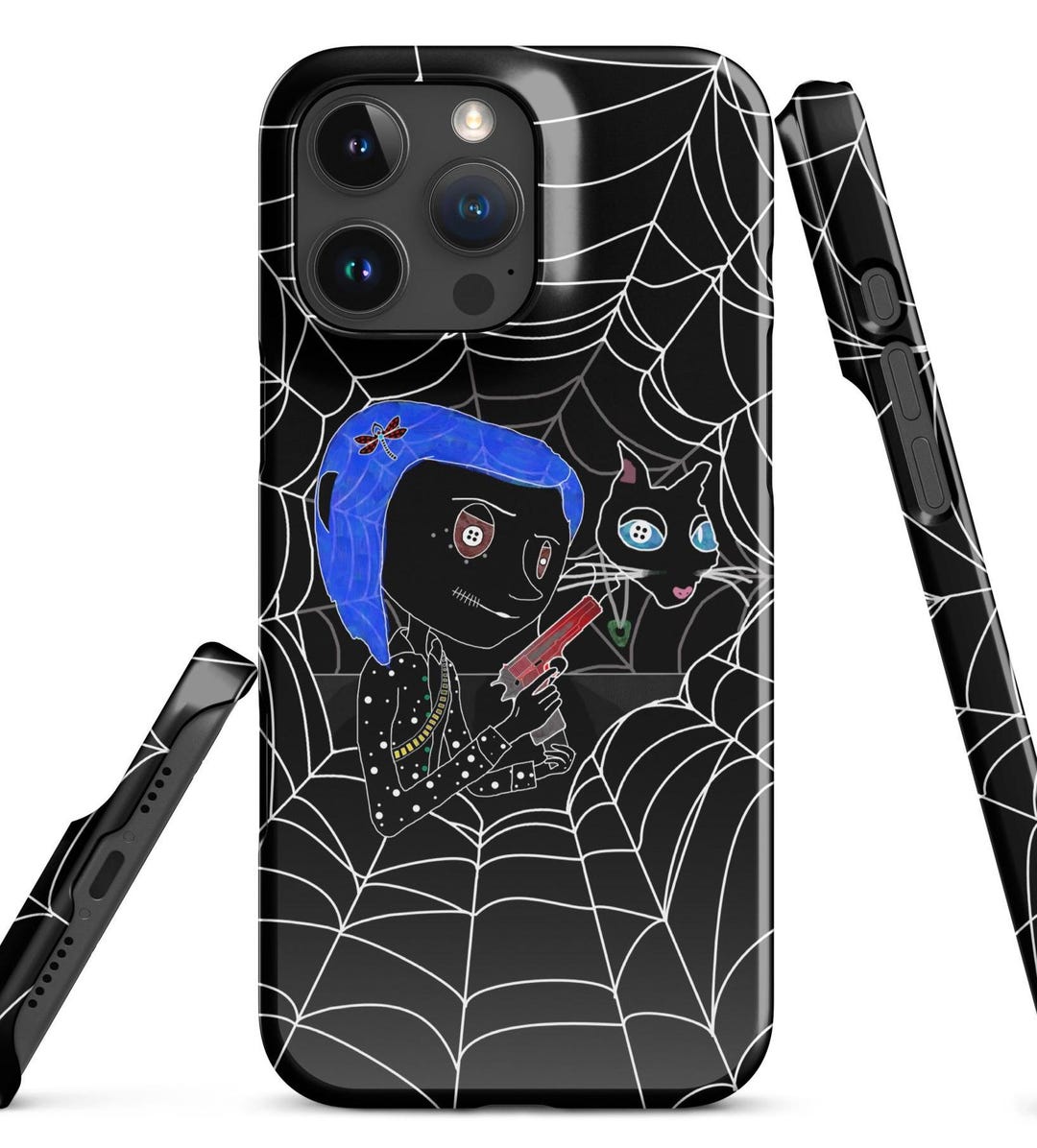 Coraline With a Gun iPhone (11-16) Case Design - Etsy