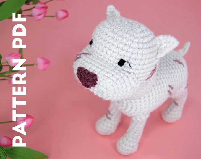 Crochet Pattern for Staffordshire Bull Terrier, American Staffordshire ...