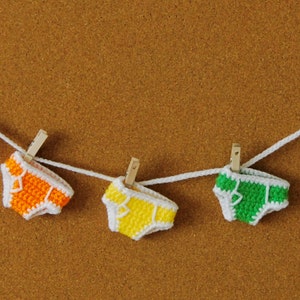 PDF CROCHET PATTERN - Mini Briefs - Amigurumi Underwear - Etsy
