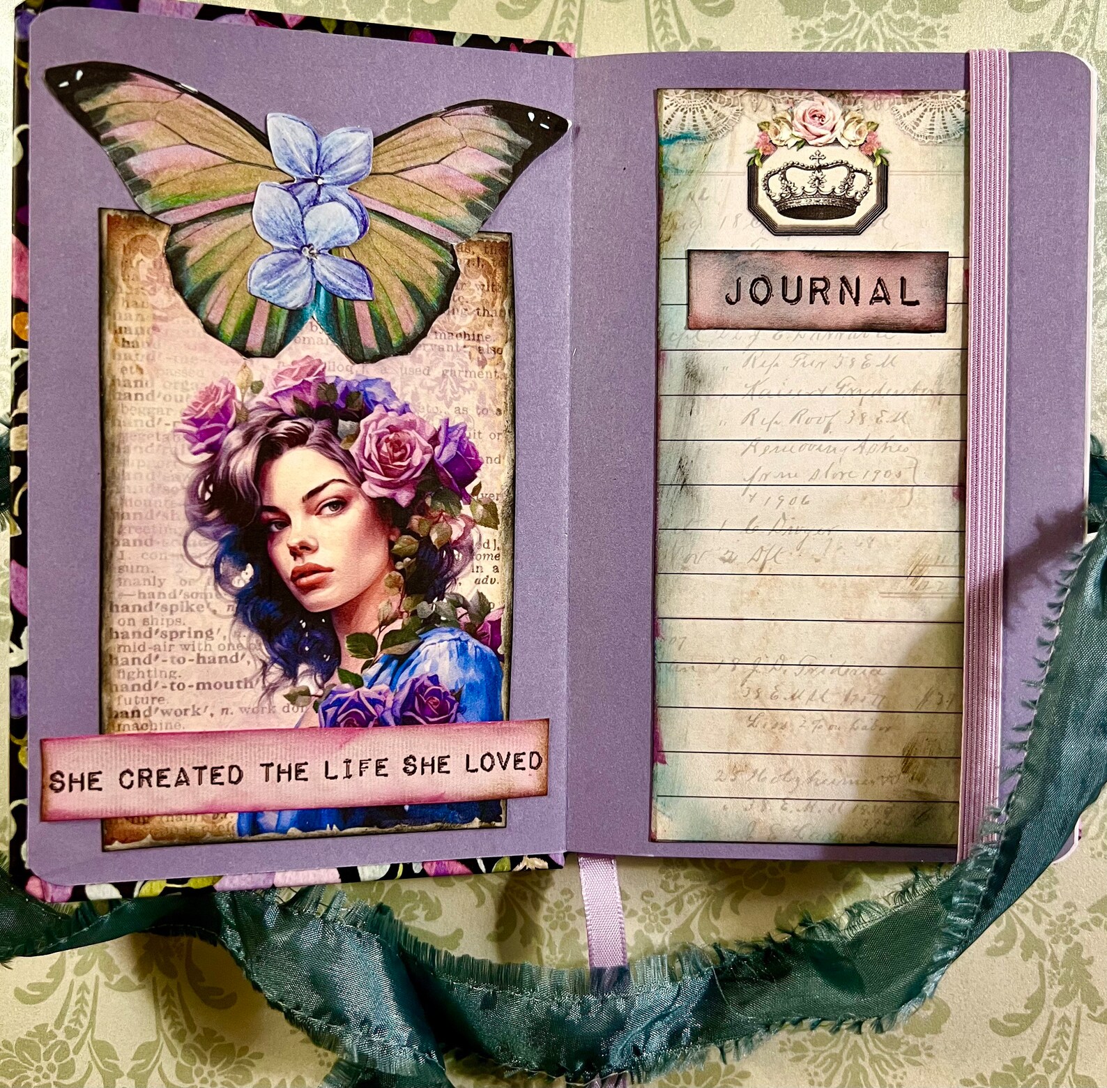 BR CREATIVE Mini Junk Journal Altered Collage Art Therapy - Etsy