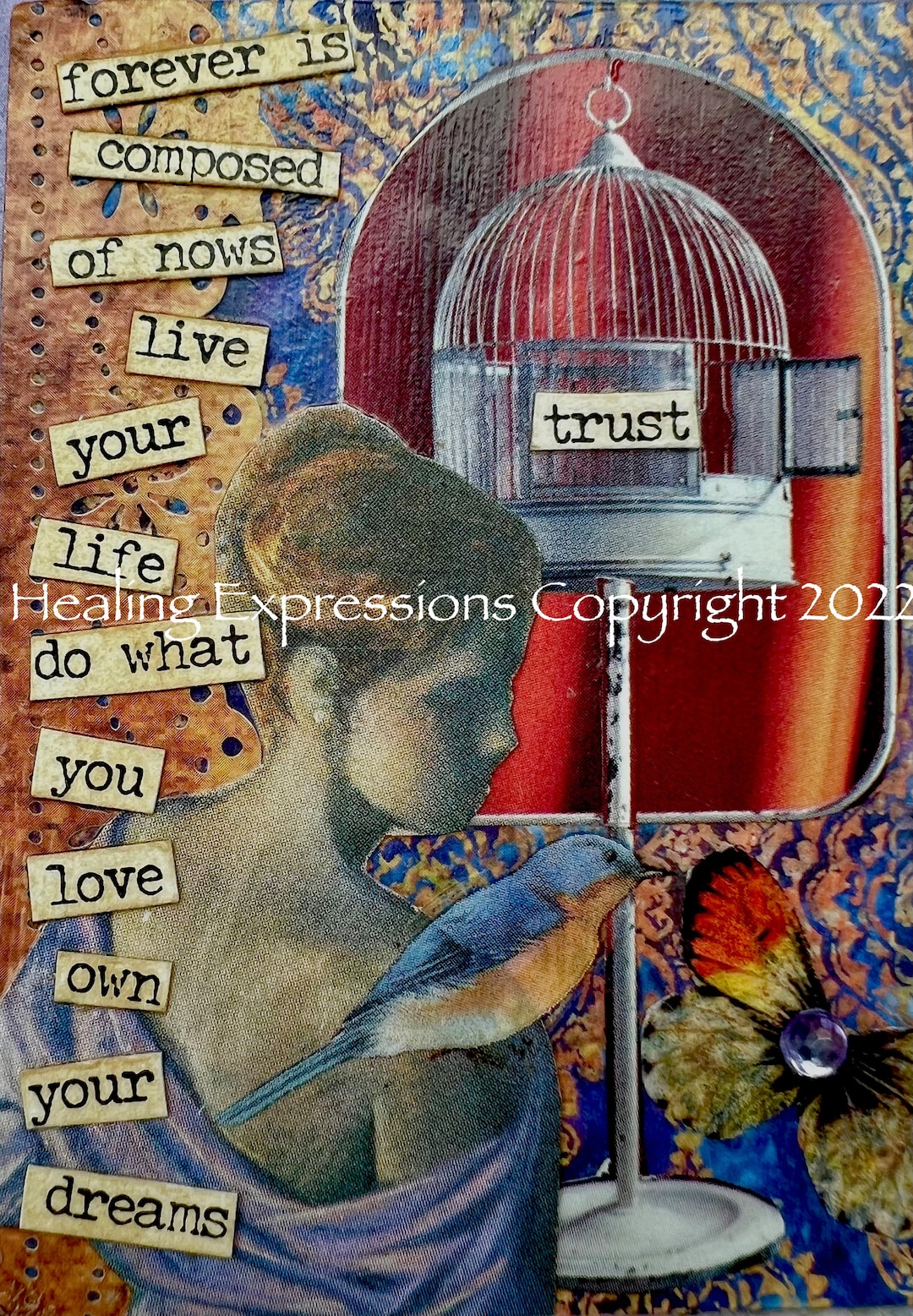 OWN YOUR DREAMS Altered Healing Art Therapy Woman Trauma Recovery Print ...