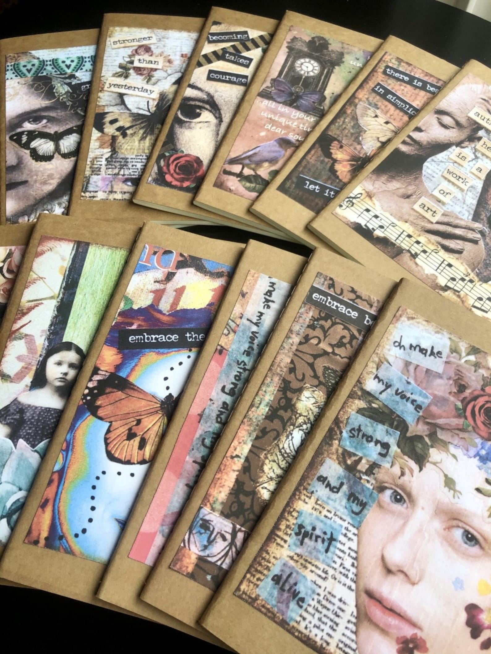 LET IT GO Collage Altered Art Therapy Inspirational Print | Etsy