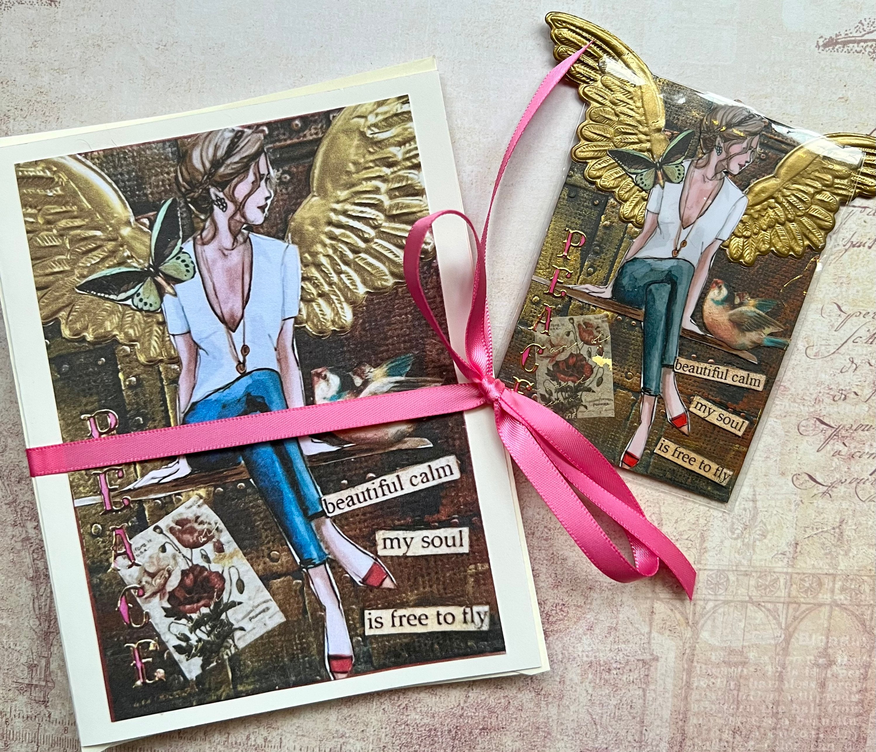 ORIGINAL MINI COLLAGES Art Trading Cards Atc Altered Art Therapy ...