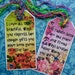 JOURNEY SUPPORT BOOKMARKS Art Therapy Journal Butterfly Bird Floral ...