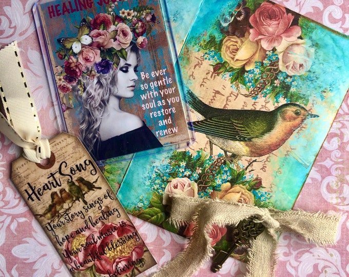 TRUTH OF SOUL Altered Art Collage Therapy Recovery Aceo Atc Print ...