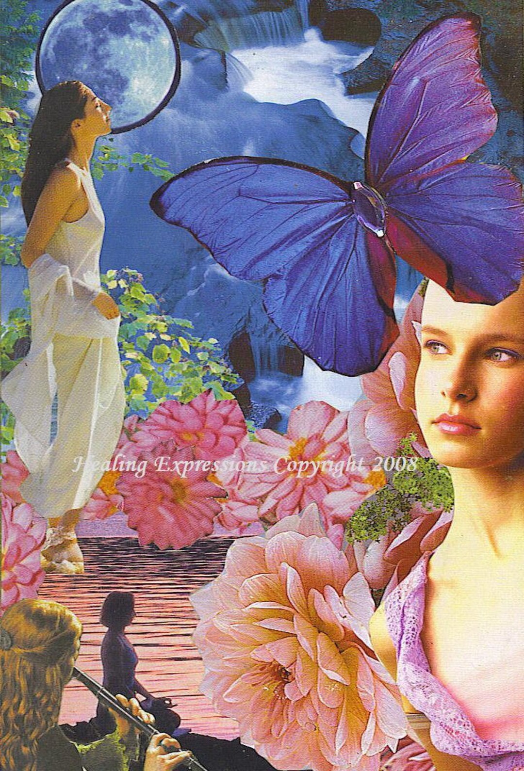 TRANQUILITY Altered Art Collage Therapy Meditation Peace - Etsy