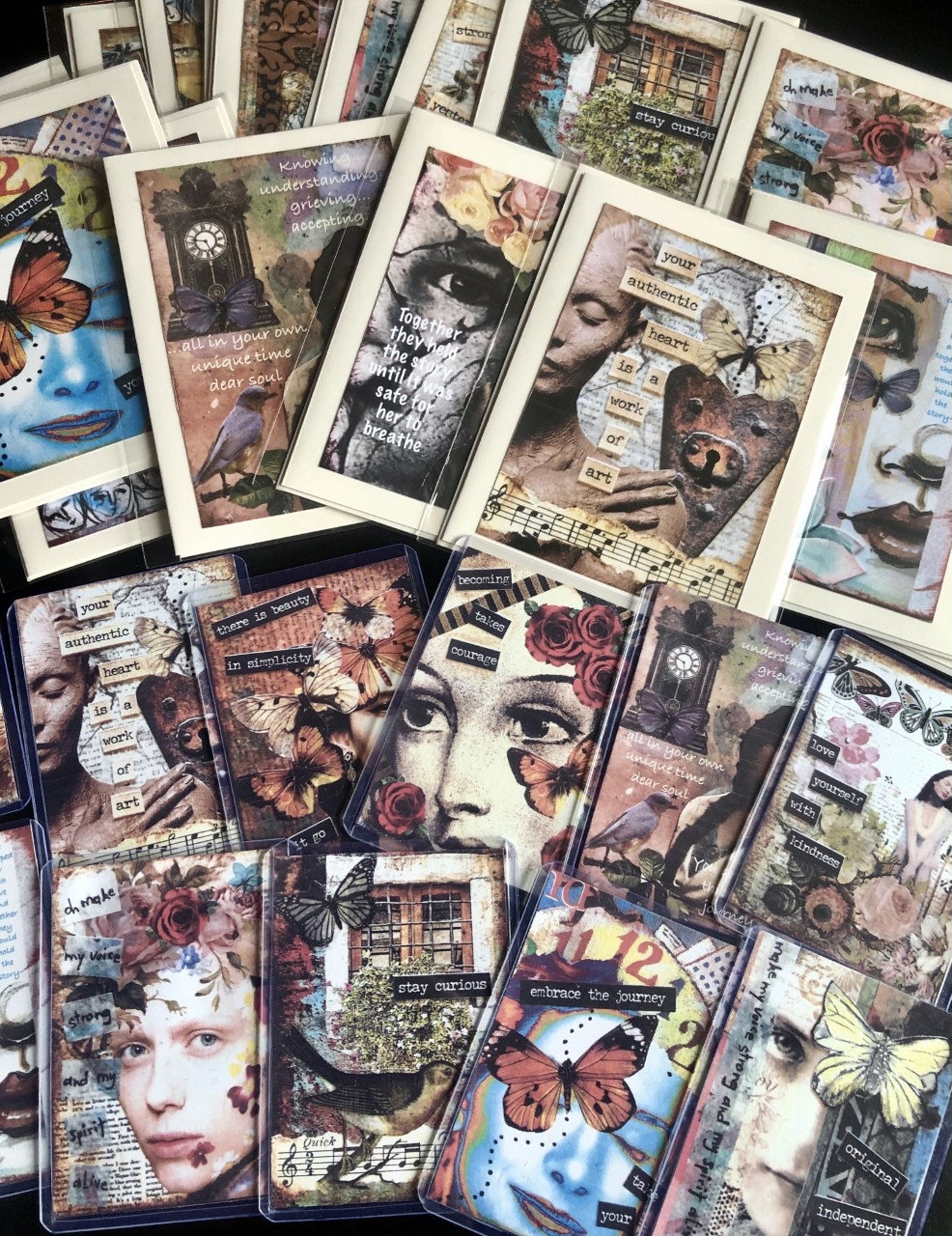 READY TO FLY Altered Art Collage Therapy Recovery Hope Atc Aceo Print ...