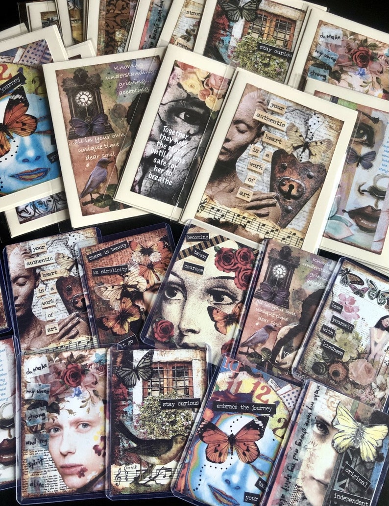 READY TO FLY Altered Art Collage Therapy Recovery Hope Atc Aceo Print ...