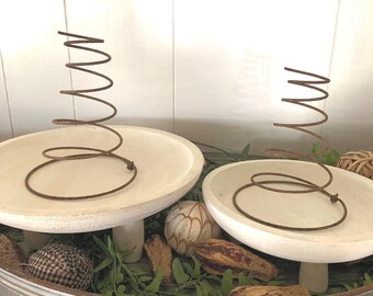 3 Primitive Old Vintage Rusty Metal Tornado Bed Springs Perfect for ...