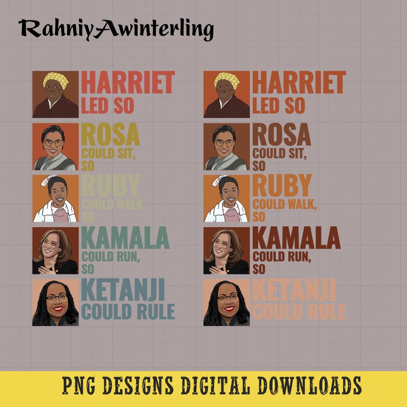 Harriet Rosa Angela Michelle Me Png | Black History Png Design | Black ...