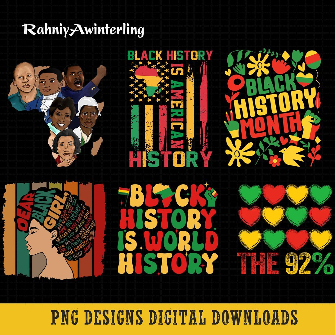 6+ Black History Month Bundle Png, Black History Png, African American ...