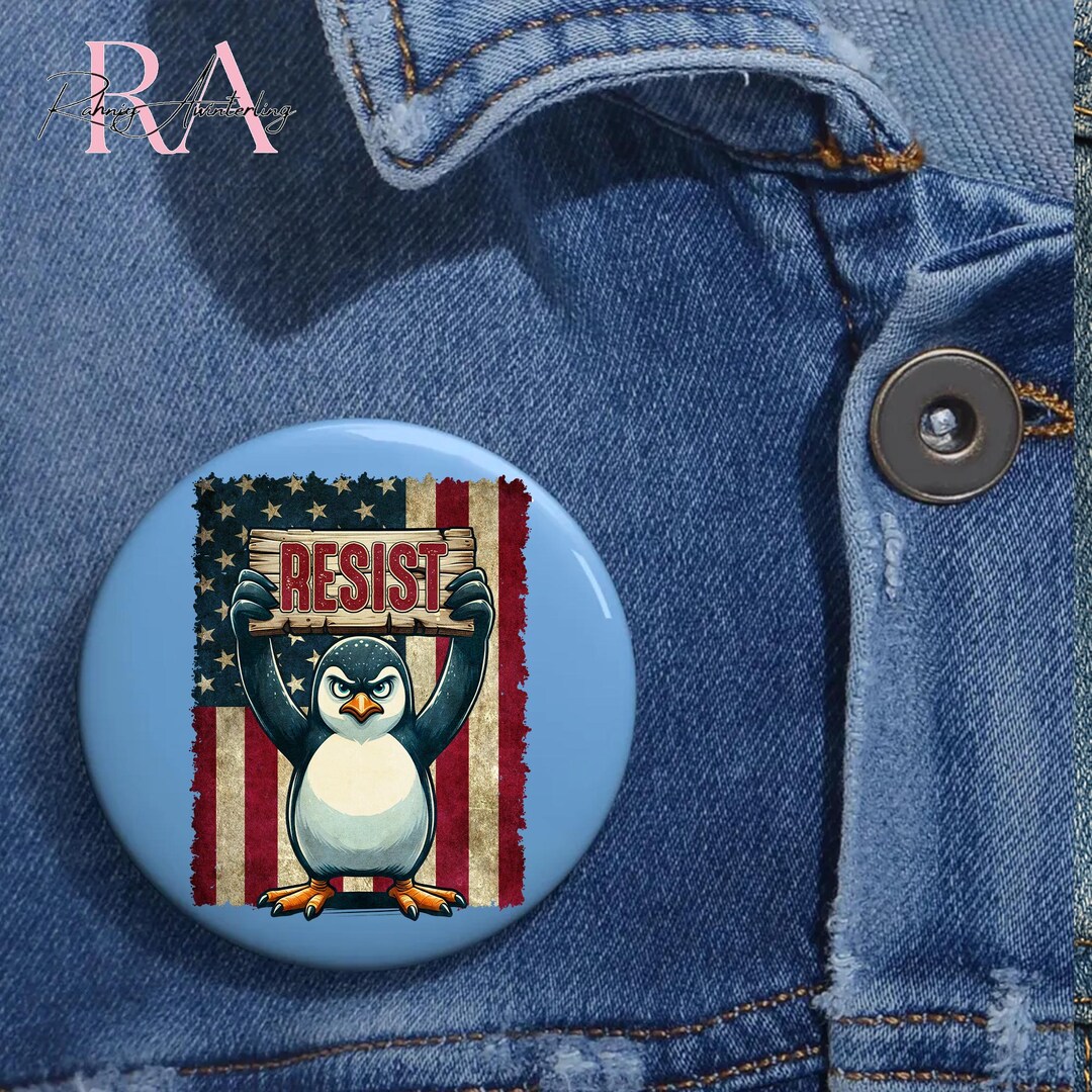 Hands off Protest Pin Buttons in 3 Sizes, Political Activism Pin ...