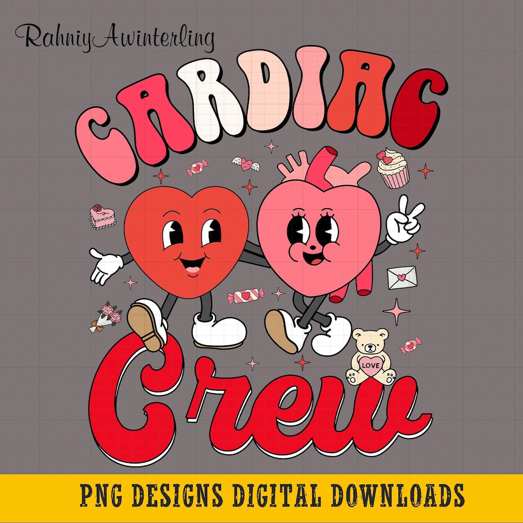 Cardiac Crew Valentine Png, Cardiac Nurse Png, Valentines Day Nurse Png ...