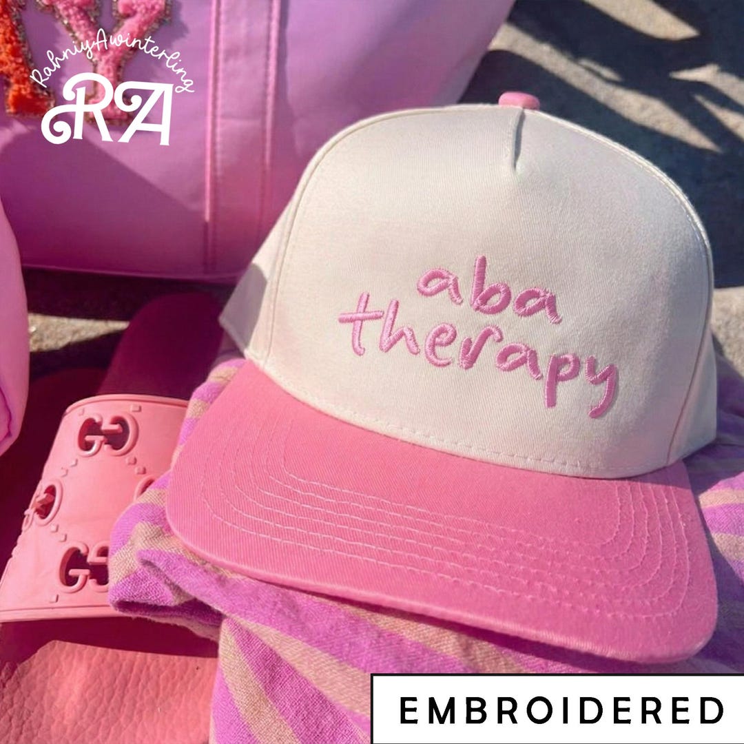 Embroidered ABA Therapy Trucker Hat, Behavior Therapist Hat, Mental ...