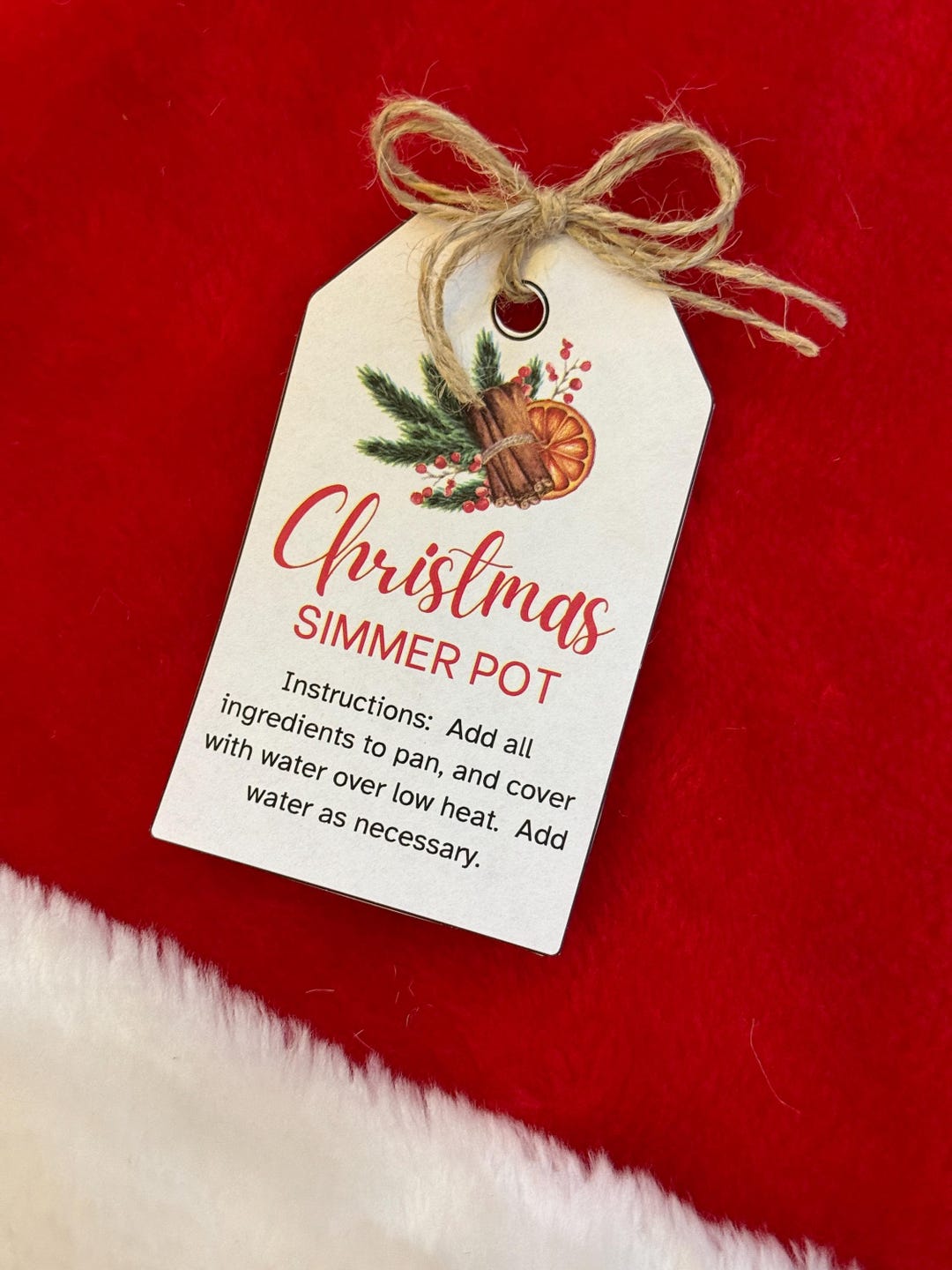 Holiday Simmer Pot Label, Simmer Pot Gift Tag, Simmer Pot Tag Printable ...
