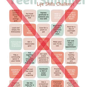 Summer Life Skills List for Teens and Pre Teens Summer List Life Skills ...