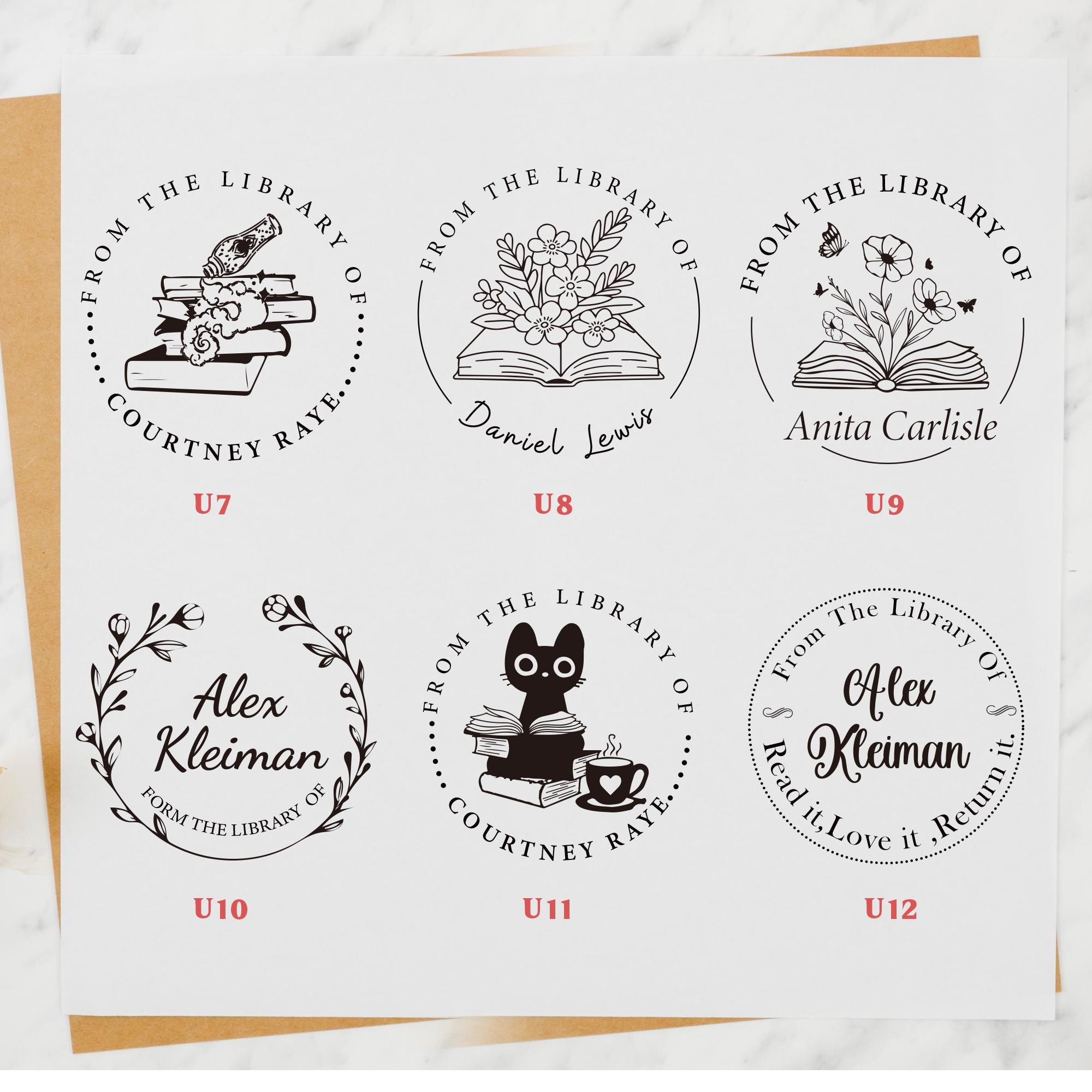 Personalized Book Embosser/from the Library of / Book Embosser/custom ...