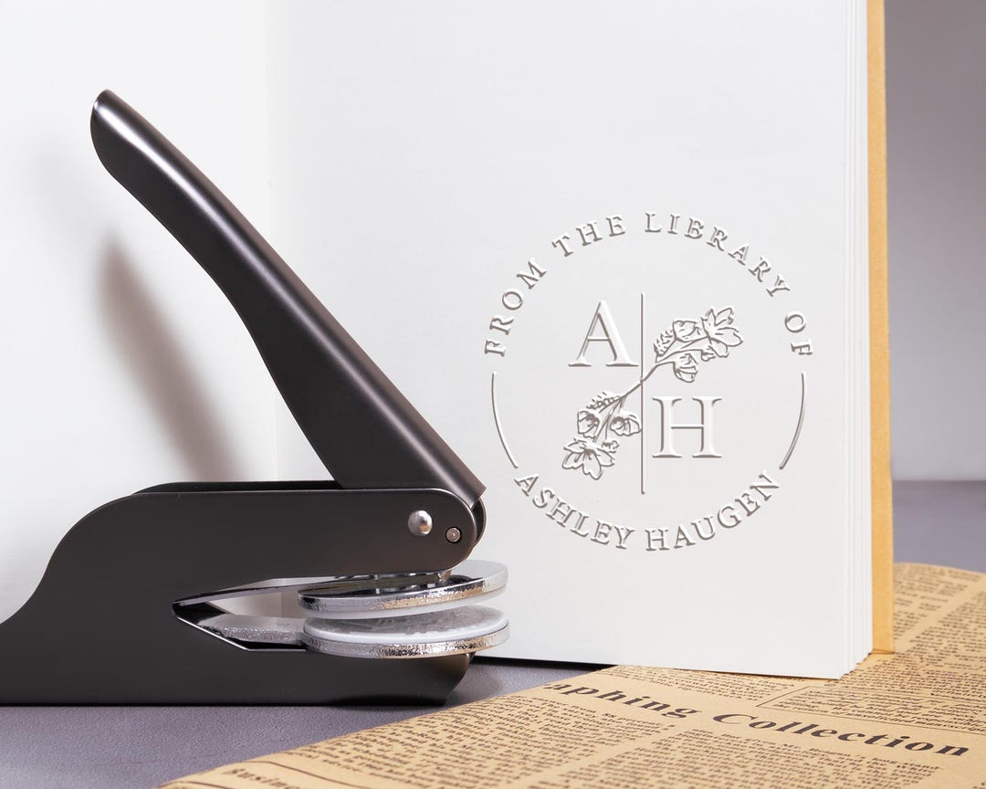 Personalized Book Embosser/from the Library of / Book Embosser/custom ...