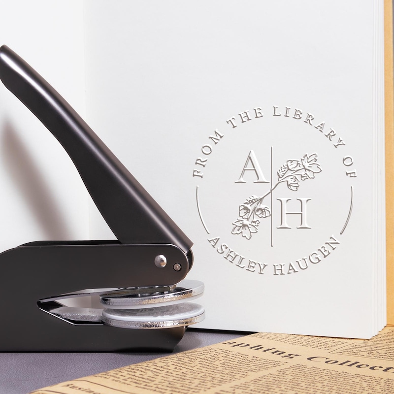 Embossed Name Cards - Etsy