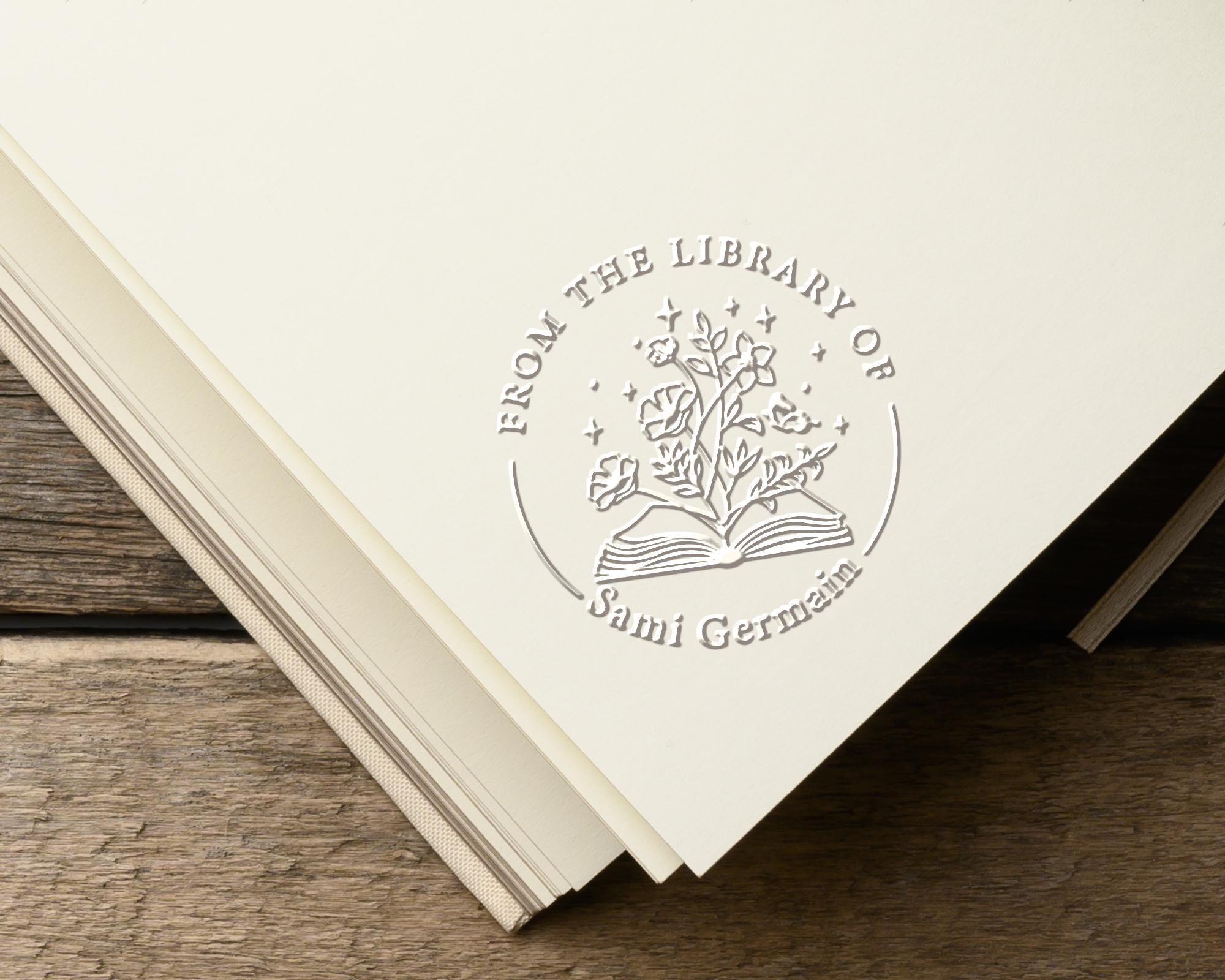Personalized Book Embosser/custom From the Library of Book Stamp ...