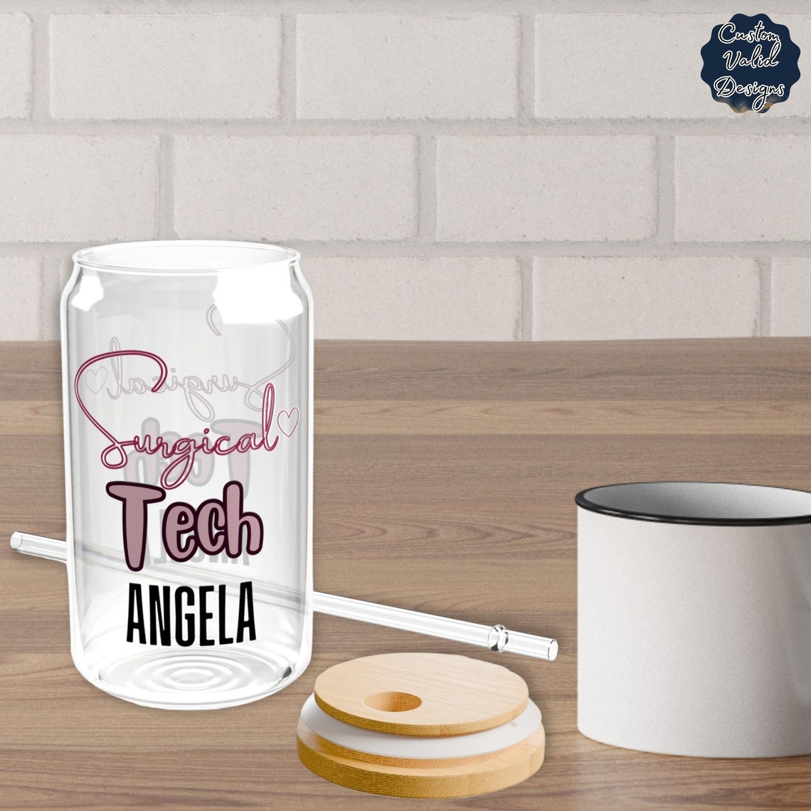 Personalized Surgical Tech Glass Cup Surgical Tech Gift Surgical Tech ...