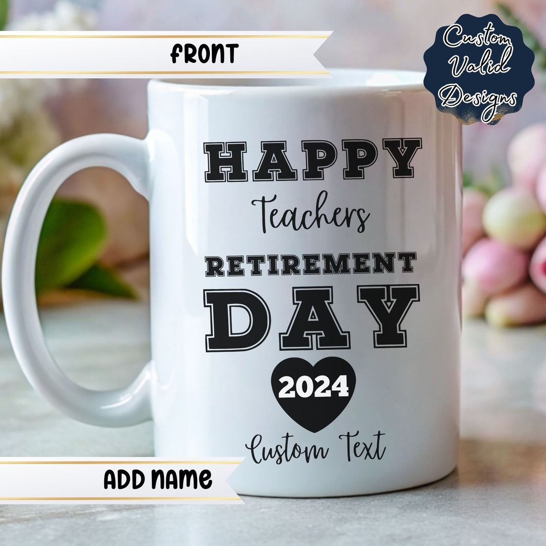 Mugs for Retirement, Gifts for Retired Teacher, Retirement Gift for ...