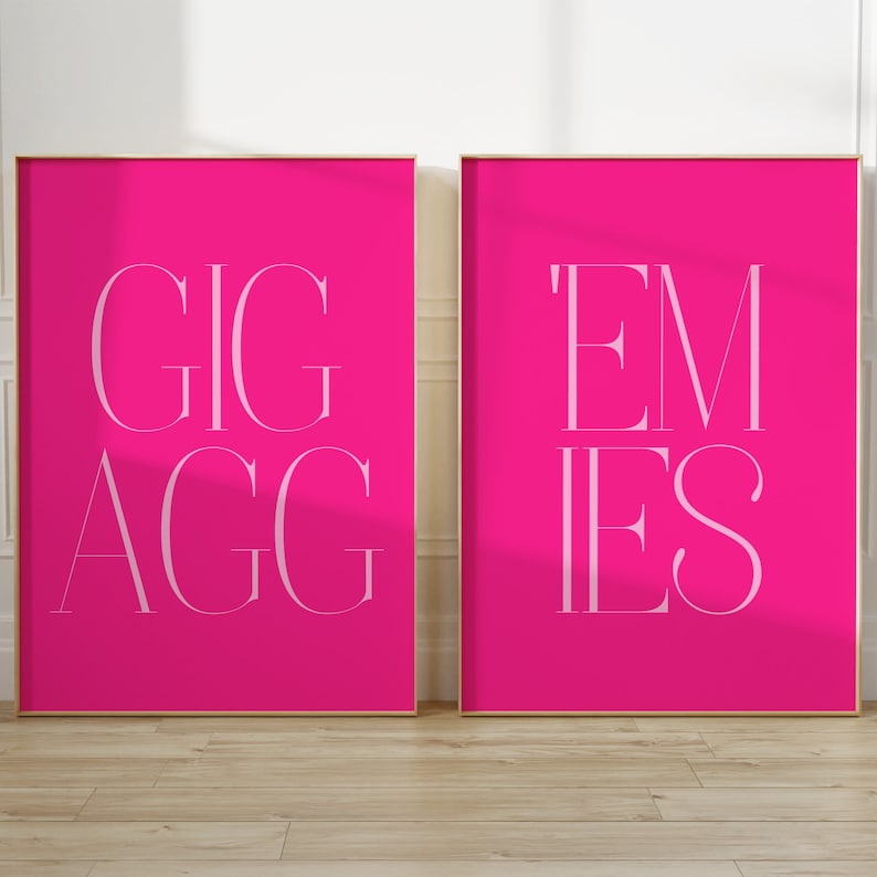 Texas A&M Wall Art GIG 'EM Aggies/college Wall Art/dorm Decor/set of 2 ...