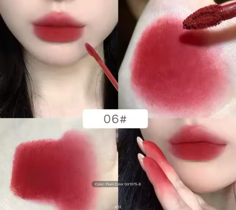 Bear Rabbit Aesthetic Lip Glaze, Matte Velvet Lip Clay Long-lasting ...